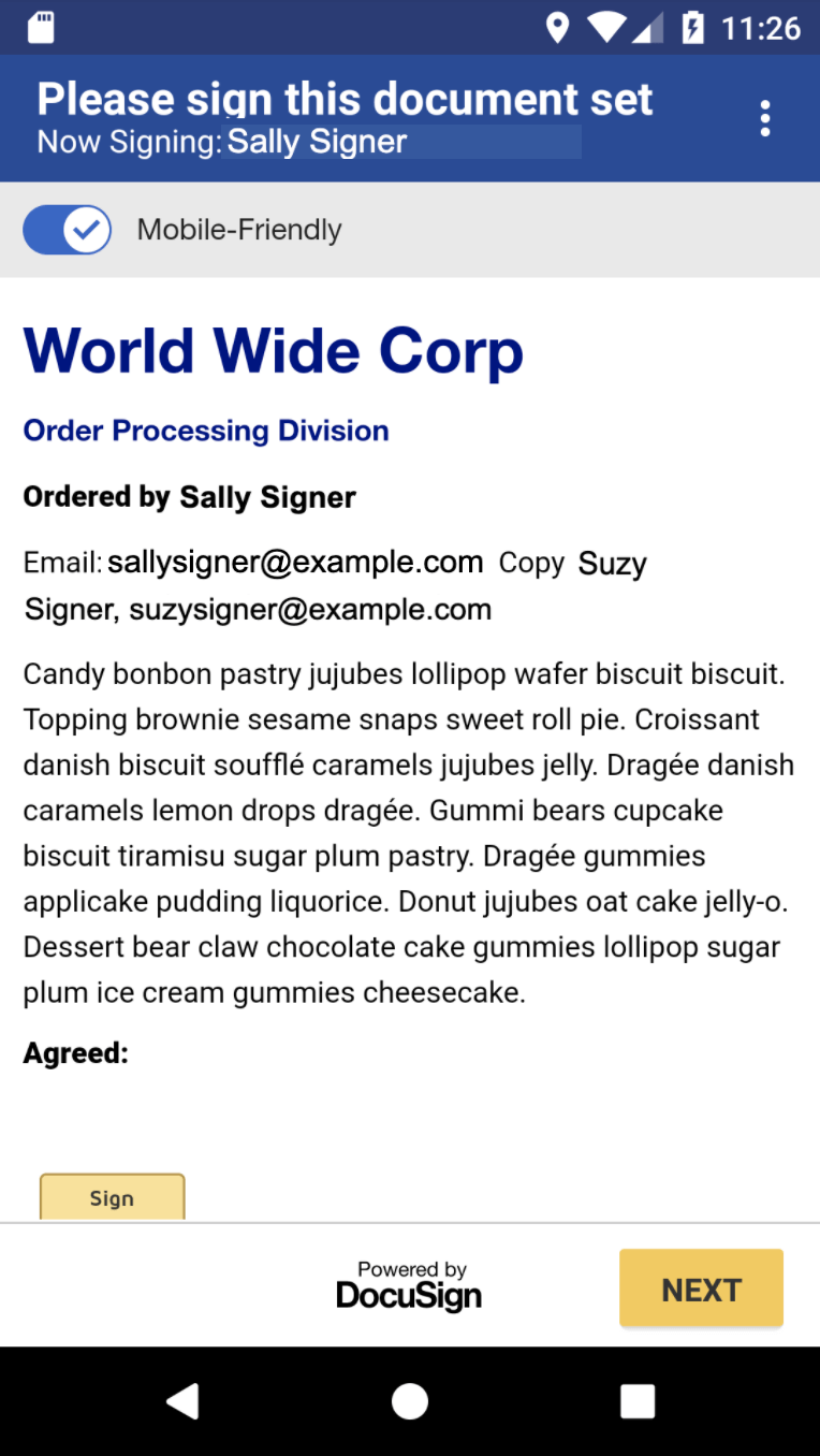 How to Request a Signature Online | Android SDK | DocuSign