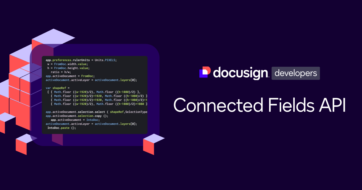 Connected Fields API Reference | Docusign